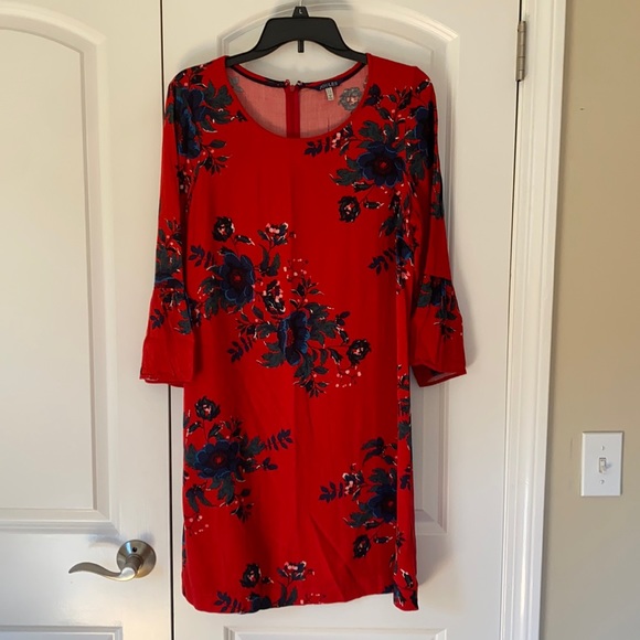 Joules | Dresses | Joules Red Floral Dress Us | Poshmark